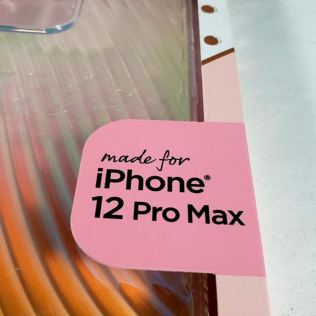 Fellowes Fashion Phone Case for iPhone 12 Pro Max Iridescent with ...