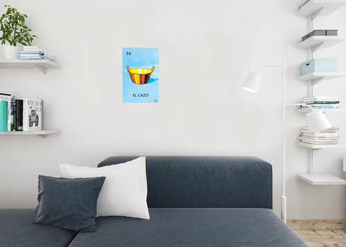 36 El Cazo Pan Loteria Card Mexican Bingo Lottery Poster Poster 12x18 ...