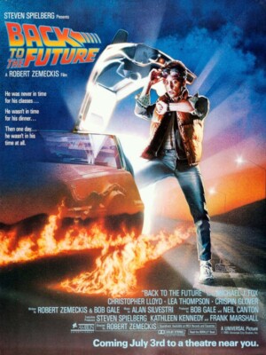 1985 Back to the Future Vintage Movie Poster Print 24x18 STYLE B 9mil ...