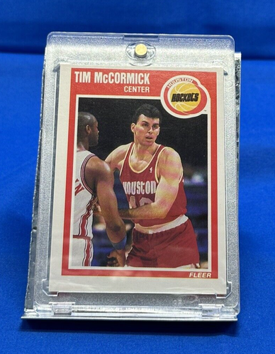 Tim McCormick Houston Rockets 1989-1990 Fleer Basketball Card #60 | eBay