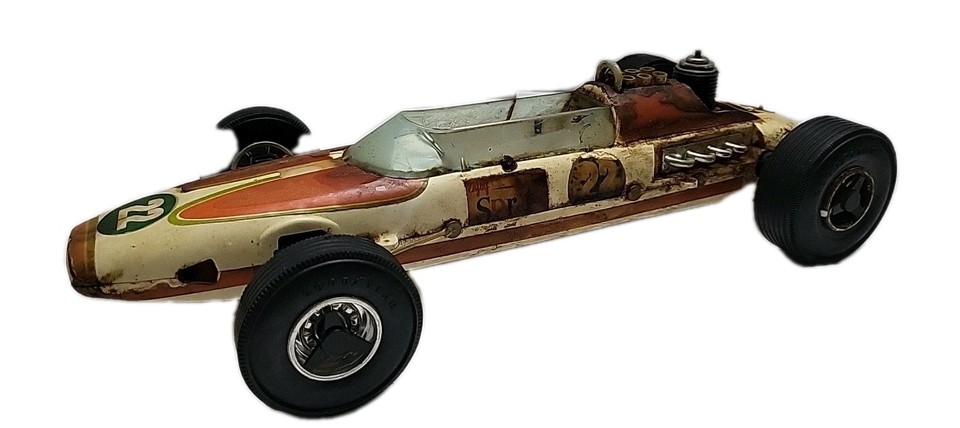 Vintage TESTORS Gas Powered Tether Car Indy 500 White Race Parts Only ...