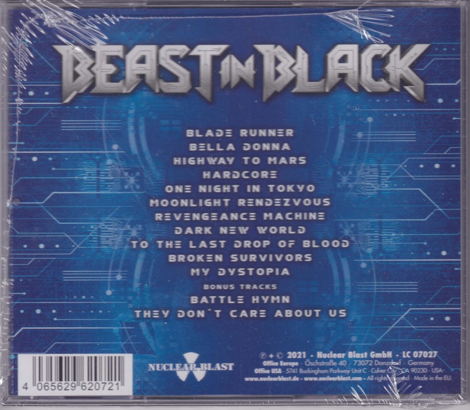 Beast In Black 2021 CD - Dark Connection - Battle Beast/Dynazty/Sabaton ...