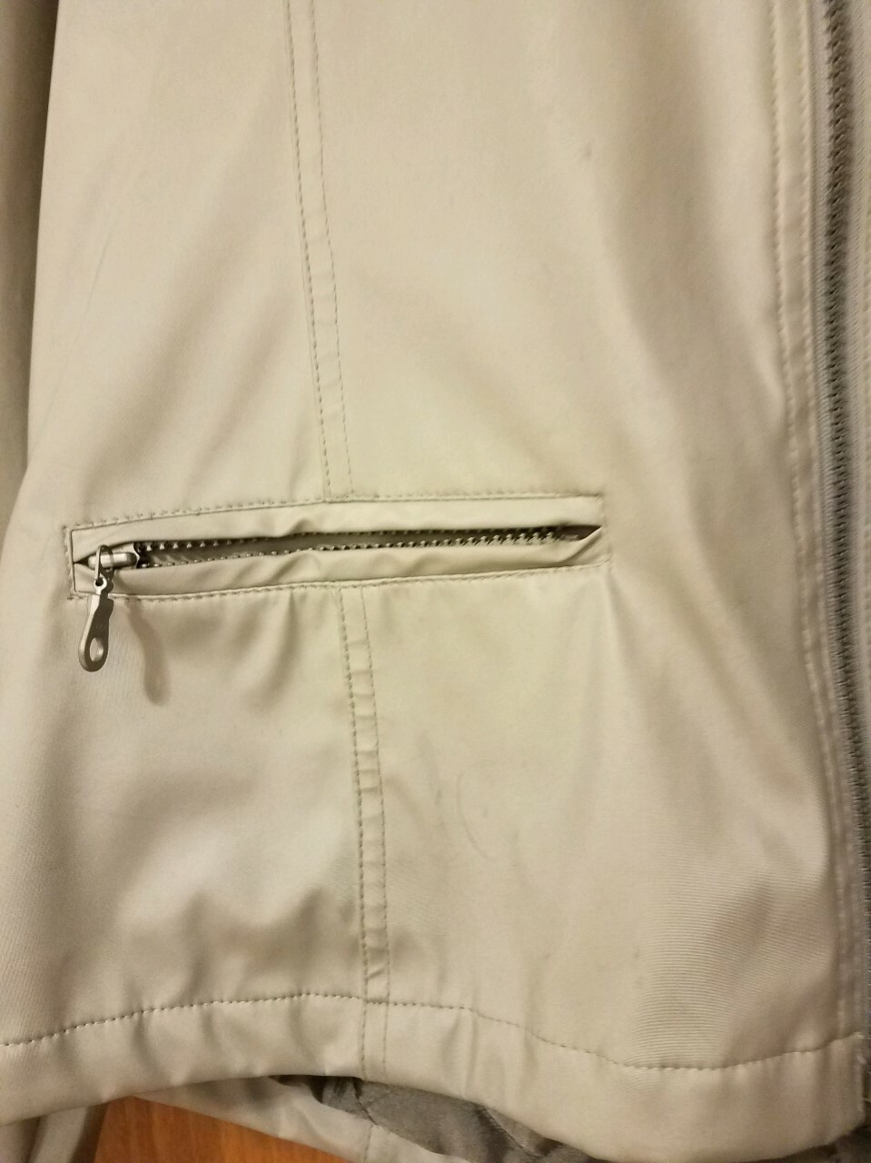 Vintage STATIC Silver Zip Lined Jacket With Hood Zip … - Gem