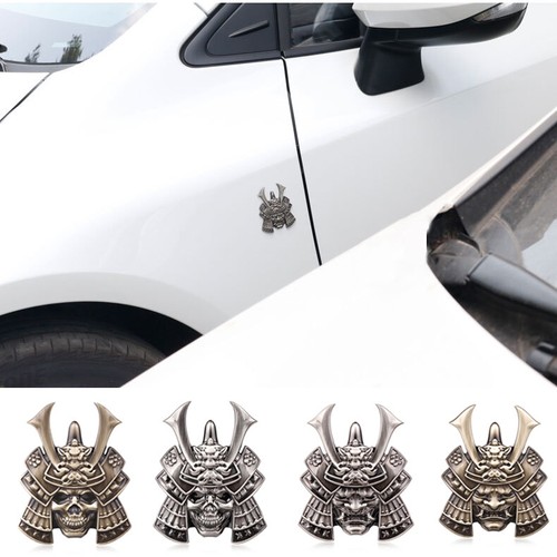 Hannya Samurai Car Emblem Japanese Sticker 3D Metal Emblem Motorcycle ...