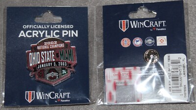 Ohio State Buckeye National Championship Football MIAMI 2002 Souvenir ...