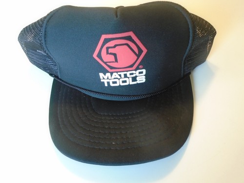 Vintage Matco Tools Trucker Hat Black Adjustable Mesh Snapback Cap one ...