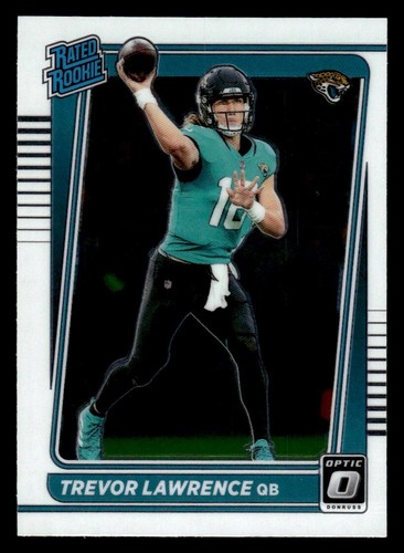 Trevor Lawrence 2021 Optic Rated Rookie Card #251 Jaguars Rated Rookie ...