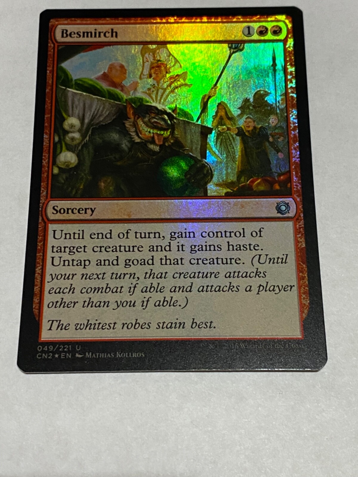 Besmirch Foil Near Mint NM Conspiracy Take The Crown MTG EDH Commander ...