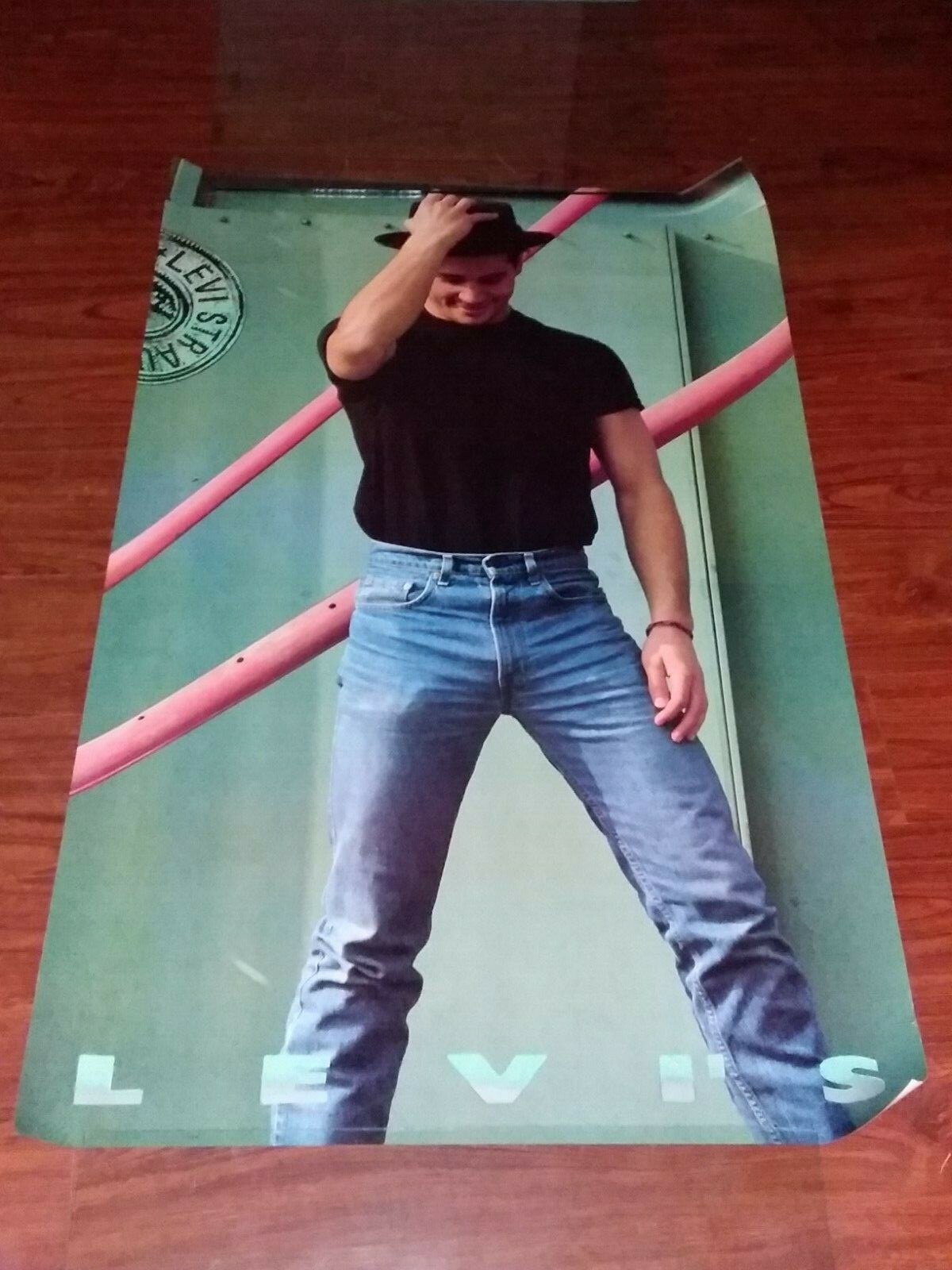 Original 80s Levi's poster - large 5x3 feet - Gem