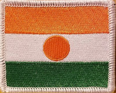 Republic Niger Flag Military Patch With Hook & Loop Fastener White ...