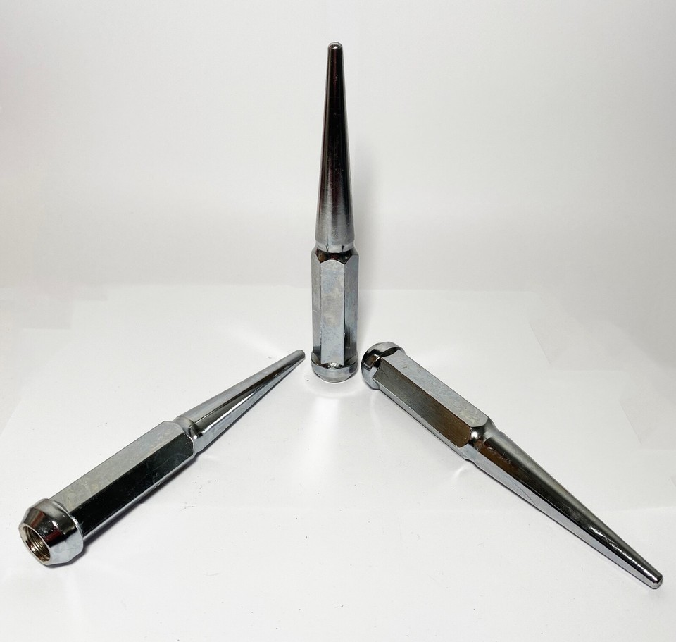 FIT GMC SAVANA SIERRA 2500 3500 HD DUALLY SPIKE LUG NUTS 6’’ 14x1.5 ...