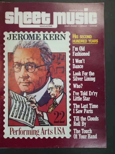 Sheet Music Magazine Standard Piano/Organ/Guitar Music Learn March 1986 ...