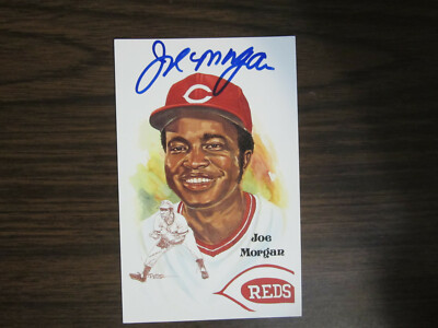 Joe Morgan Autograph Signed Perez Steele Post Cards Cincinnati Reds | eBay