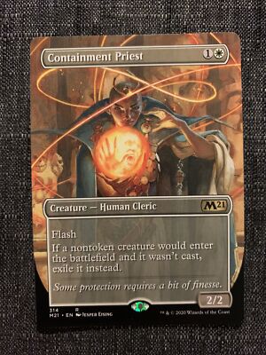 Containment Priest - Borderless - M21 - NM- Magic The Gathering | eBay