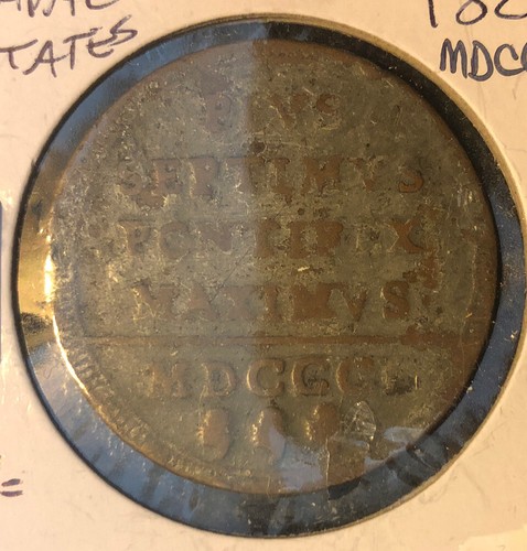 1801R Vatican Papal States Baiocco Pius VII Copper coin-KM#1263-One ...