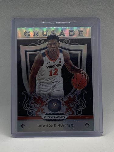 2019-20 Panini Prizm Draft DeAndre Hunter SILVER Crusade #78 Atlanta ...