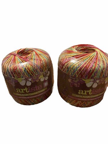 Artiste #5 Crochet Thread- 108 Carnival 100% Acrylic 350 Yds each | eBay