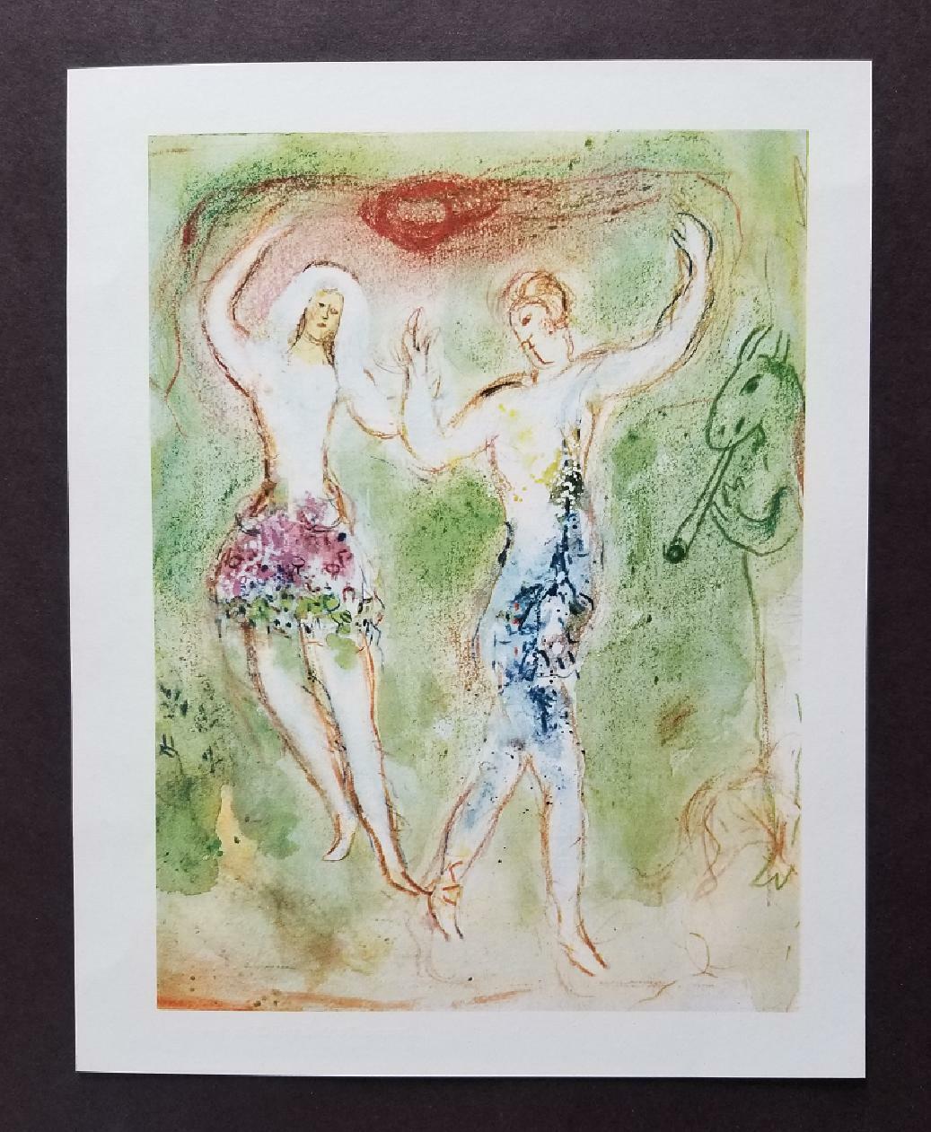 Marc Chagall Dance of Daphnis and Chloe Mounted Offset Lithograph 1969 ...