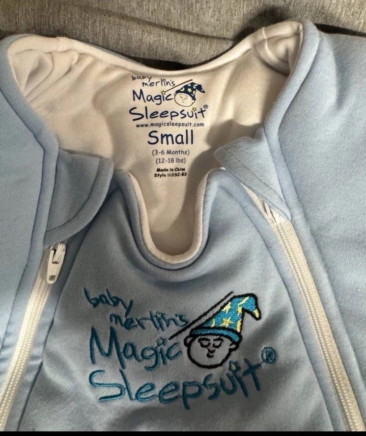 Baby Merlin’s Magic Sleepsuit- Small Blue | eBay