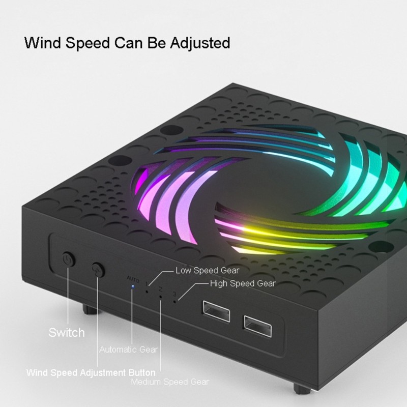 External Cooler Fan Game Console Heat Dissipation Dock Cooling System ...