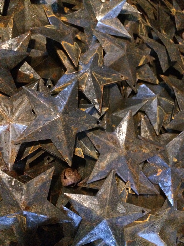 Lot 50 Rusty Black Barn Stars Star 2.25 in 2 1/4" Primitive Country ...