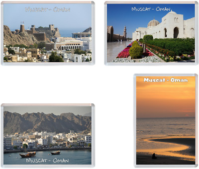 4 PACK - Muscat - Oman - Fridge Magnet/Magnets - Souvenir Gift Present ...