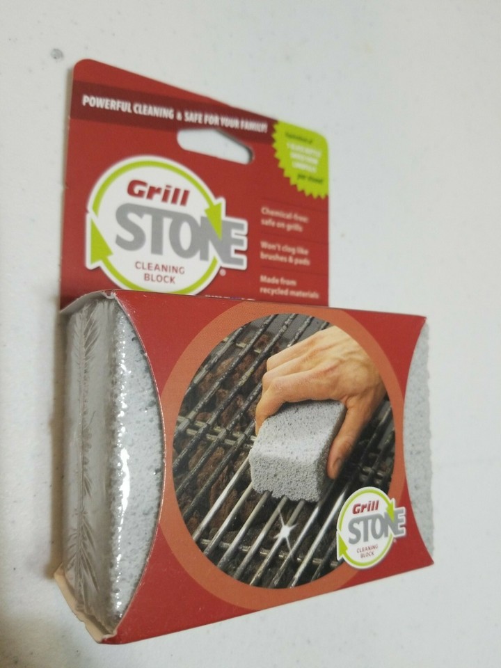 Earthstone GrillStone Cleaning Block for Charcoal Gas Grills Chemical ...