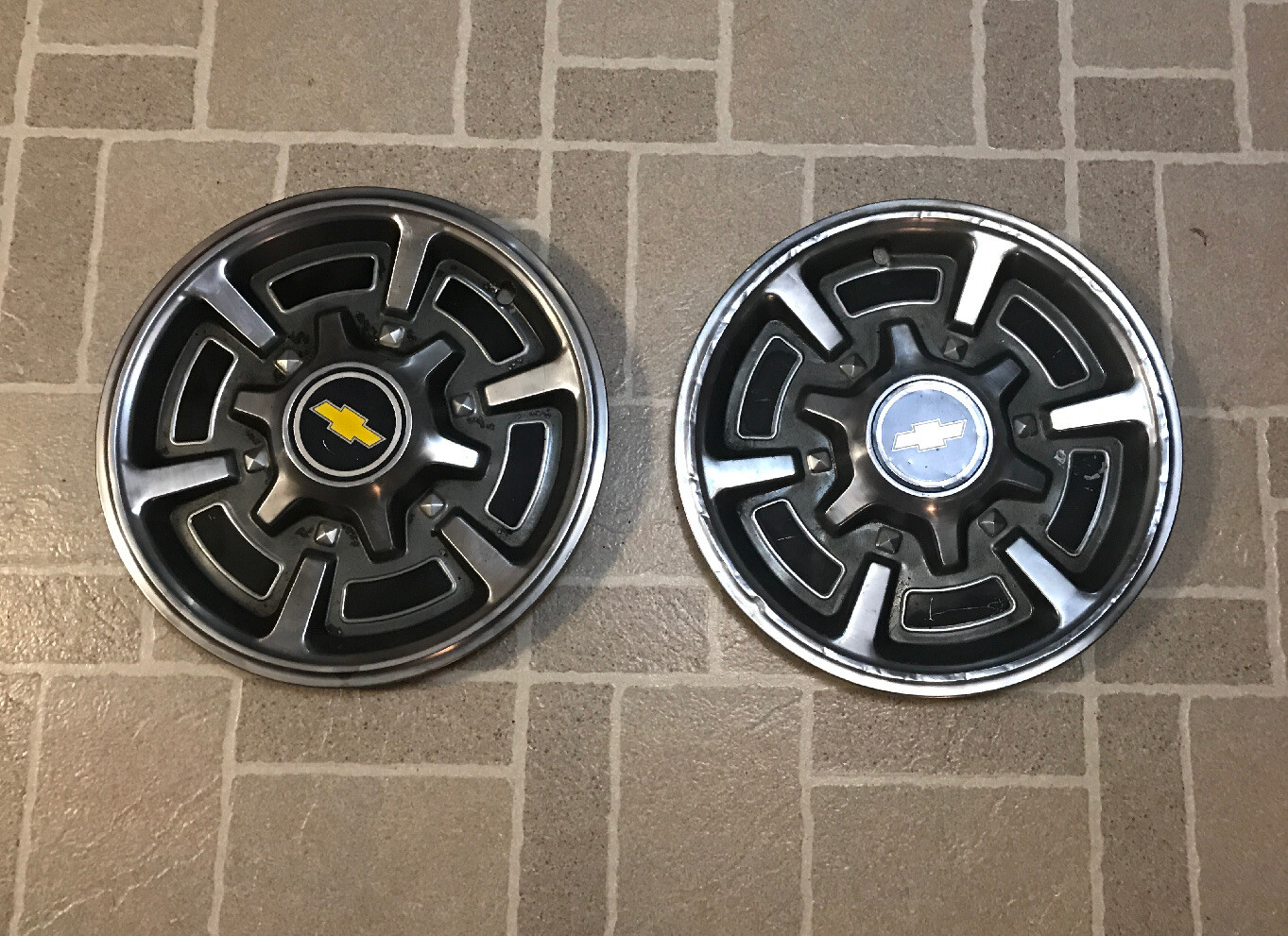 Chevy K10 4x4 Truck 15" Rear HUBCAPS K10 Wheel Covers Pair 1/2 Ton 77 ...
