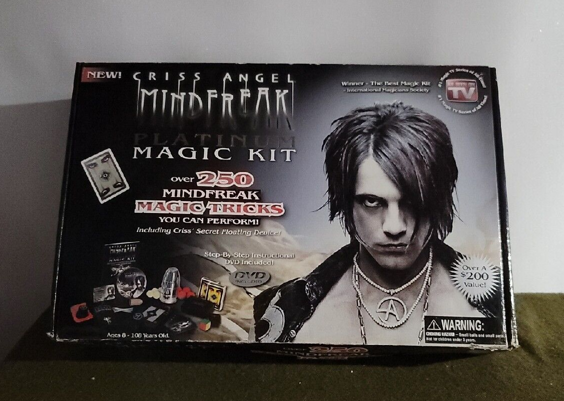 Criss Angel Mind Freak Platinum Ultimate Magic Kit W/DVD *OPEN&COMPLETE* | eBay