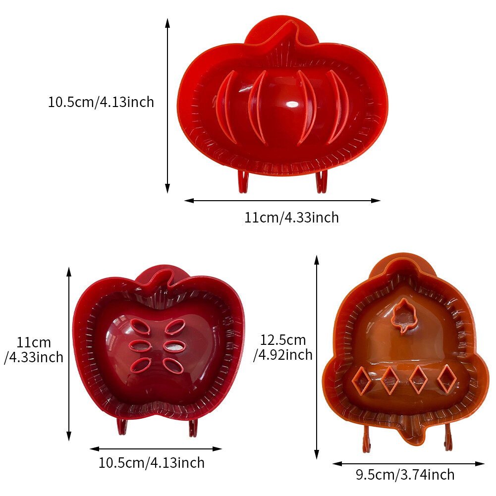 3pcs/set Fall ABS Cookie Cutter Party Favor Home Kitchen Pie Mold ...