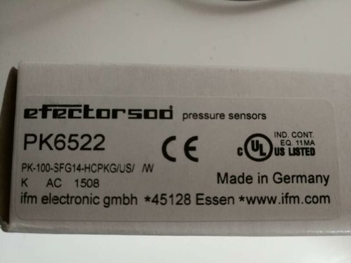 1PC NEW Original IFM Pressure Sensor PK6522 PK-100-SFG14-HCPKG/US # ...