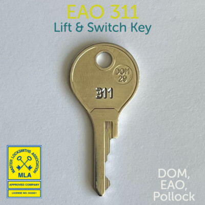EAO 311 Lift & Switch Key - DOM, EAO, Pollock | eBay UK
