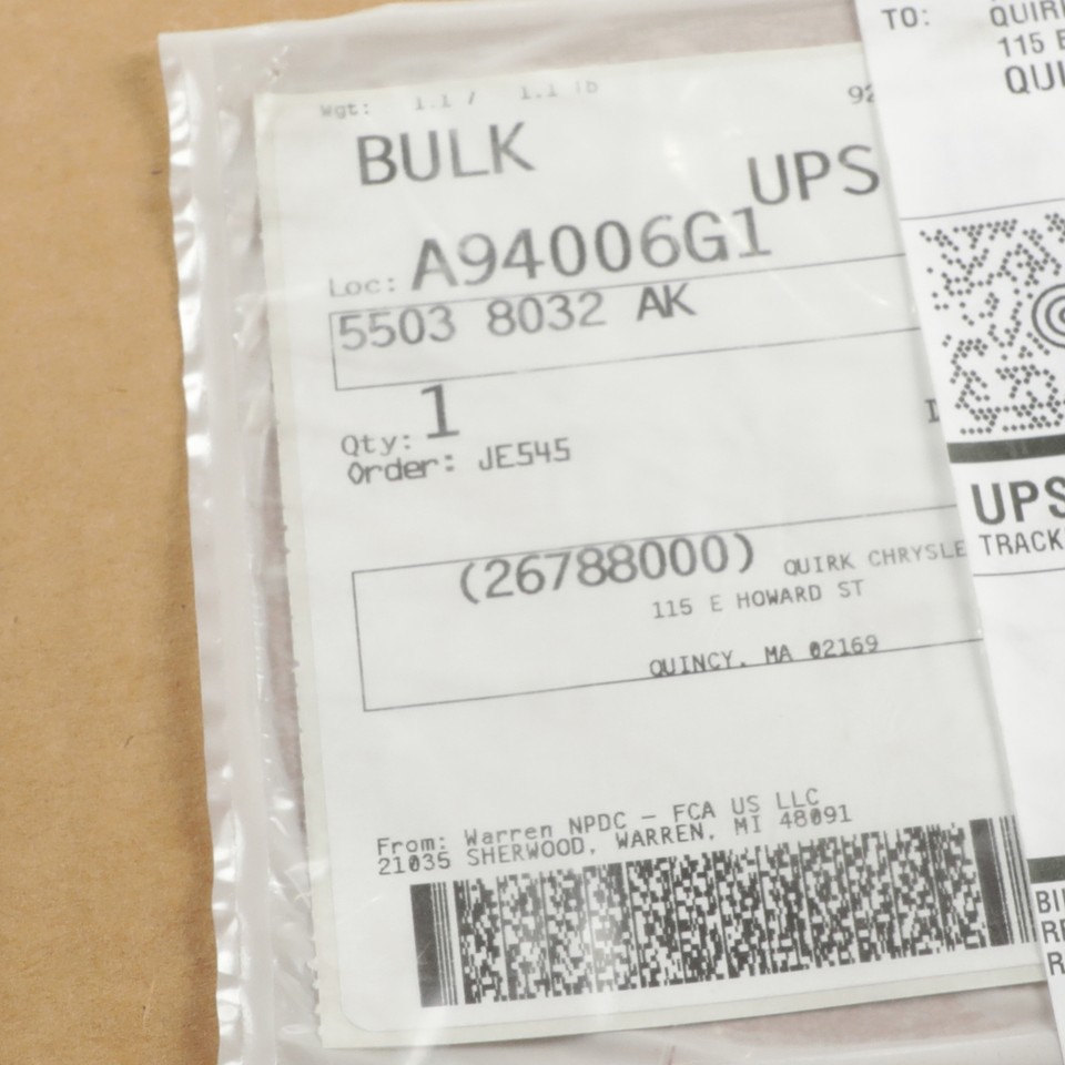 OEM NEW MOPAR Hose Tube Heater Supply And Return 11-17 Cherokee ...