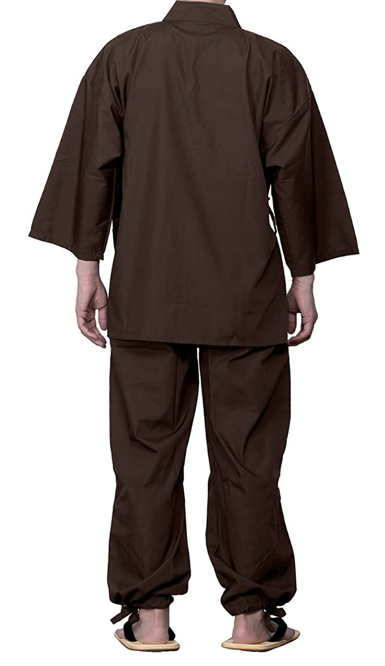 Japanese Traditional Working Wear Samue Clothing Relax Wear Polyester ...