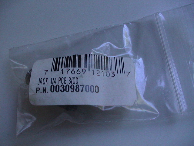 FENDER 1/4" 3 PIN PCB JACK - PART NUMBER 003-0987-000 - NEW! | eBay