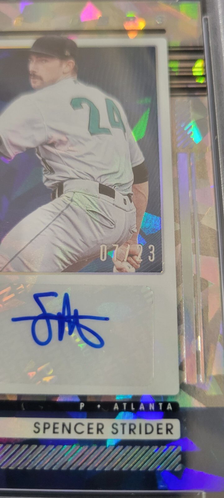 Spencer Strider Autographed Signed Braves 2021 Panini Contenders Auto 7 ...