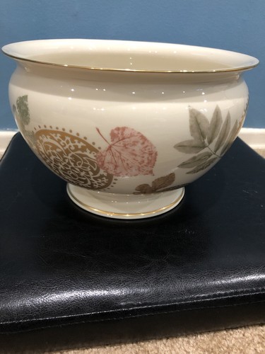 Vintage Lenox Natures Impressions: Burn Leaves Bowl-9" x 6"-w/Box. | eBay
