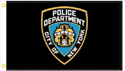 3X5 NEW YORK POLICE DEPARTMENT NYPD BLACK FLAG BANNER GROMMETS 100D | eBay