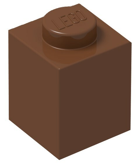 ☀️Lego 1x1 REDDISH BROWN Brick x 100 Stud Part Piece Bulk Lot Legos ...