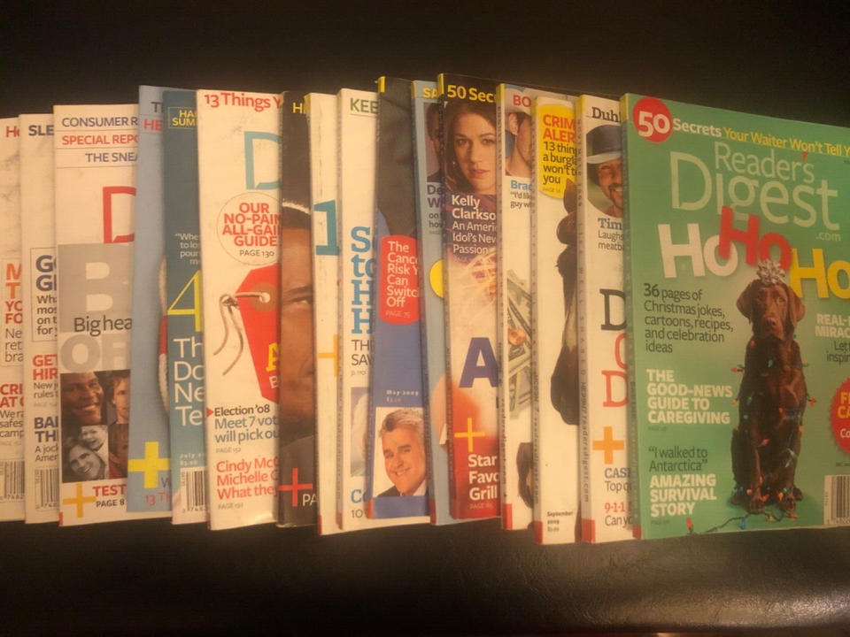 Lot of 18 Readers Digest Magazines 2008-2009 | eBay