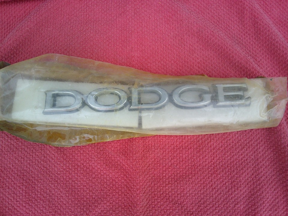 1981-85 Dodge Ram Truck, Ram Charger N.O.S Chrome Dodge Hood Emblem ...