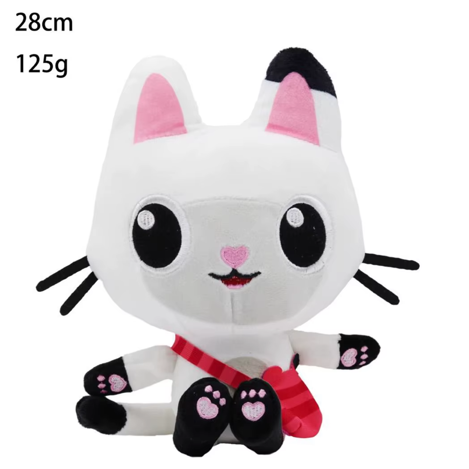Gabby's Dollhouse, 10-inch CAT PLUSH TOY with Pink Shoulder Bag | eBay