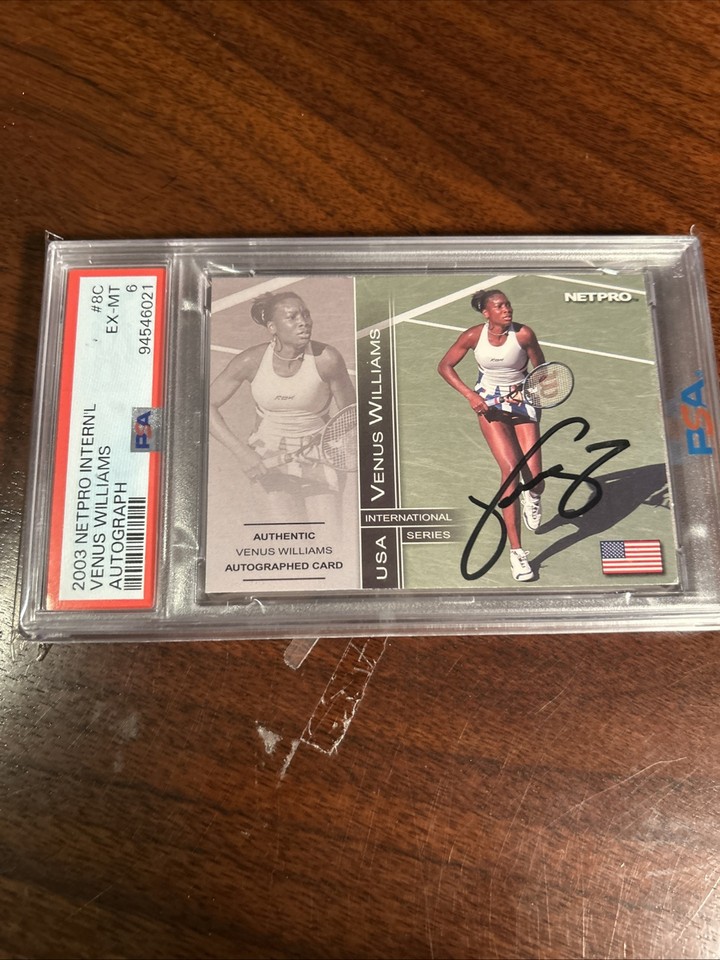 Venus Williams (2003): Netpro International Auto /500; PSA 6 | eBay