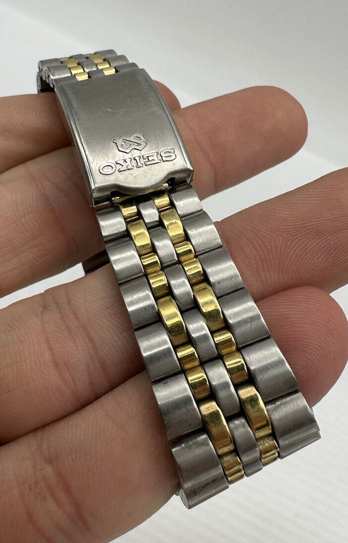 Vintage Seiko SQ Sports 150 Watch Men Two Tone DayDate 5H23 Vintage Seiko SQ Sports 150 Watch Men Two Tone DayDate 5H23