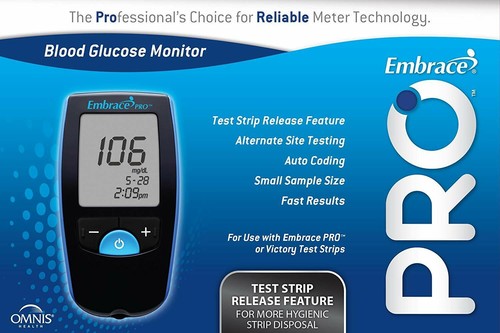 Embrace Pro Blood Glucose Meter Monitor by Omnis Health NEW FREE ...