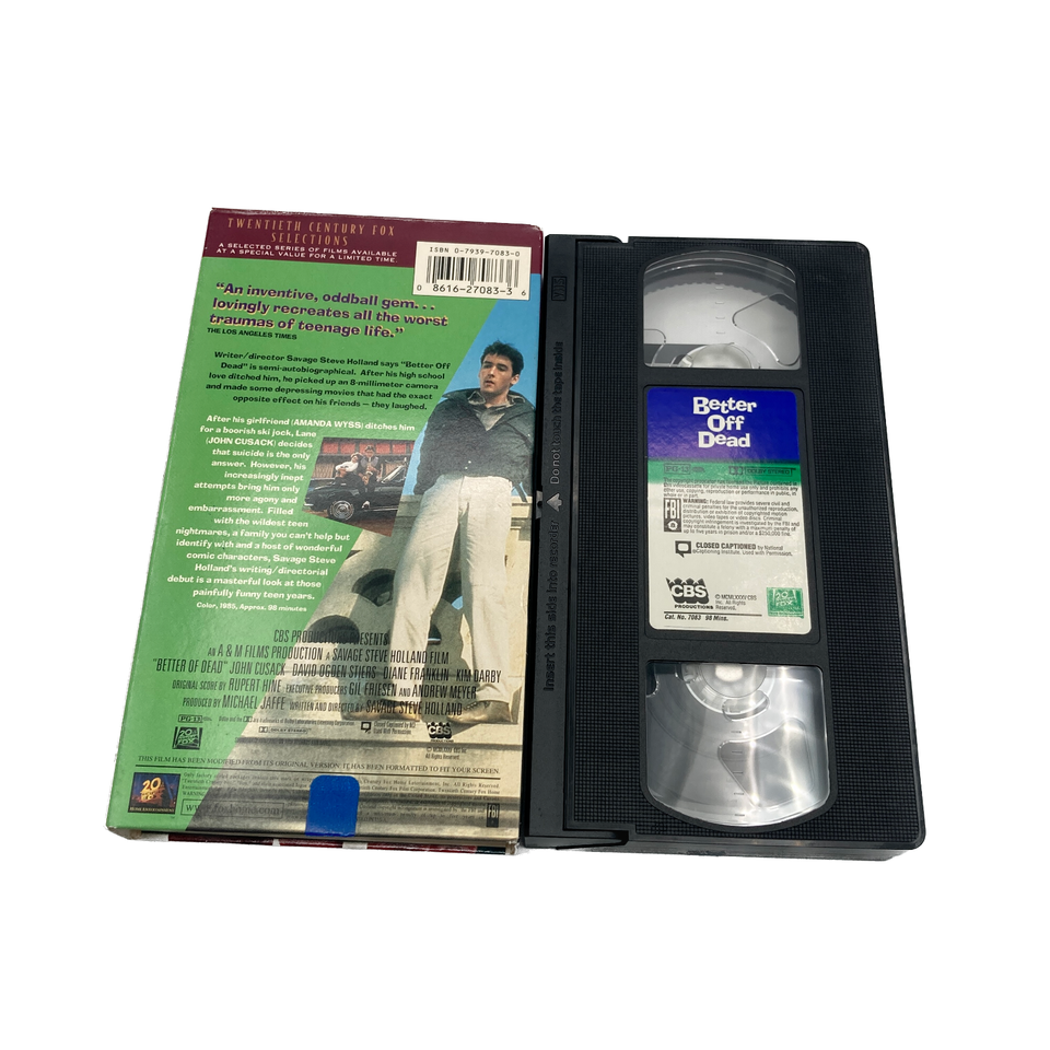 Better Off Dead (1985), VHS Movie, Fox Home Ent. Selections (1996 ...