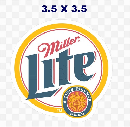 MILLER LIGHT BEER YELLOW DECAL LAMINATED | eBay