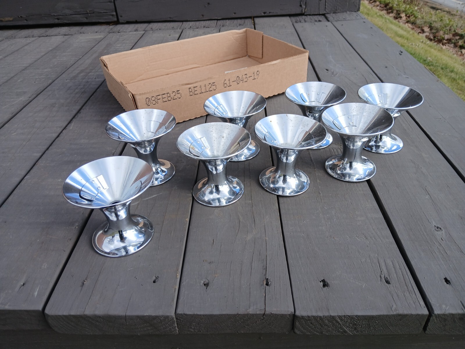 8 Vortex Metal Soda Fountain Ice Cream Dixie Paper Cone Holders No 8789 ...