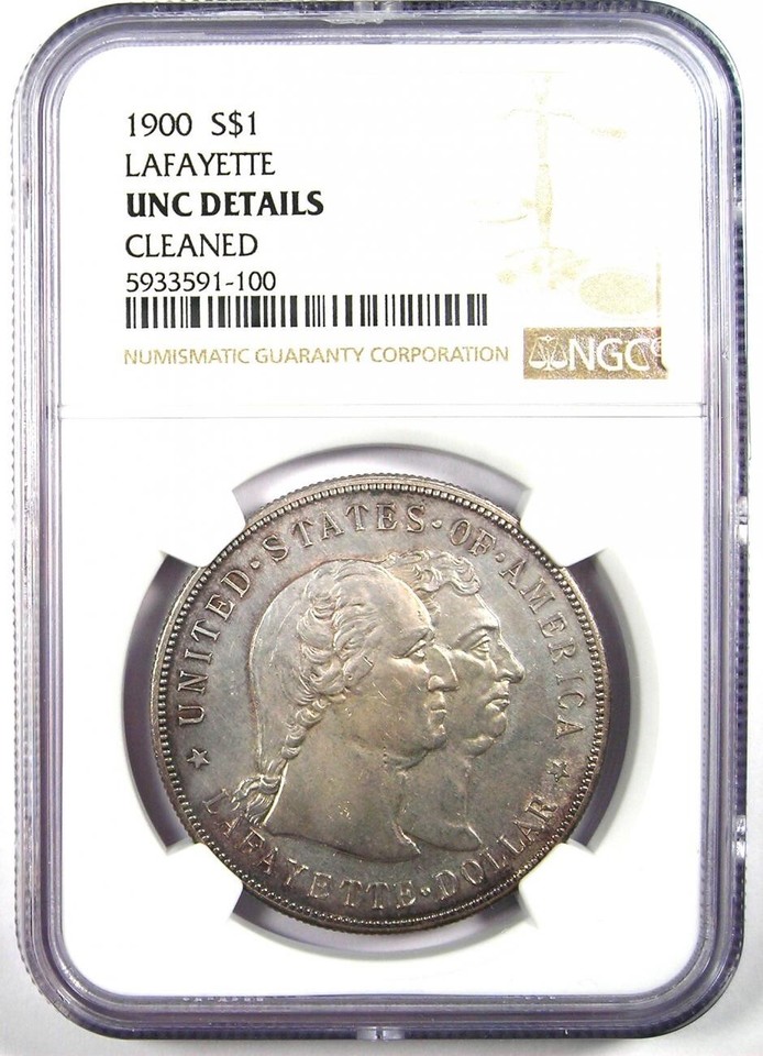 1900 Lafayette Silver Dollar $1 Coin - Certified NGC Uncirculated ...