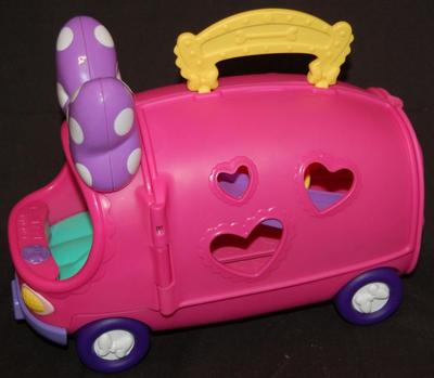 Disney Minnie Mouse Pink Yellow Tour Bus Van Swing No Figures EUC ...